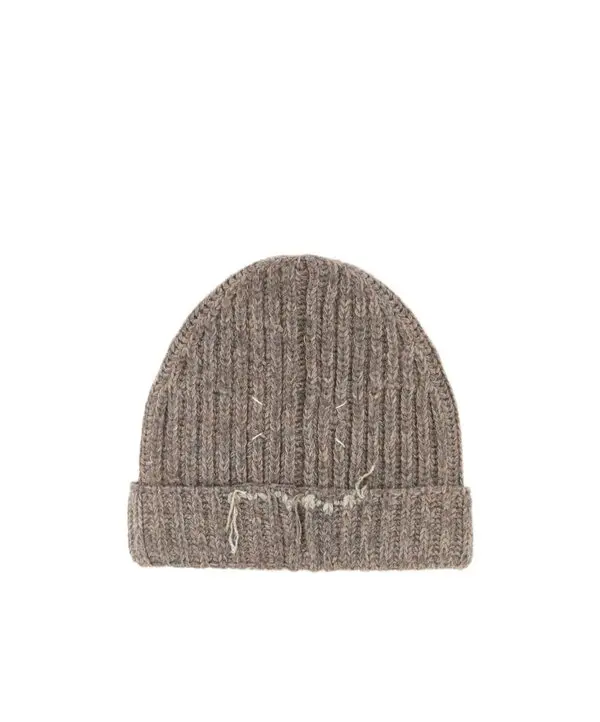 MAISON MARGIELA Knitted Beanie - Gray