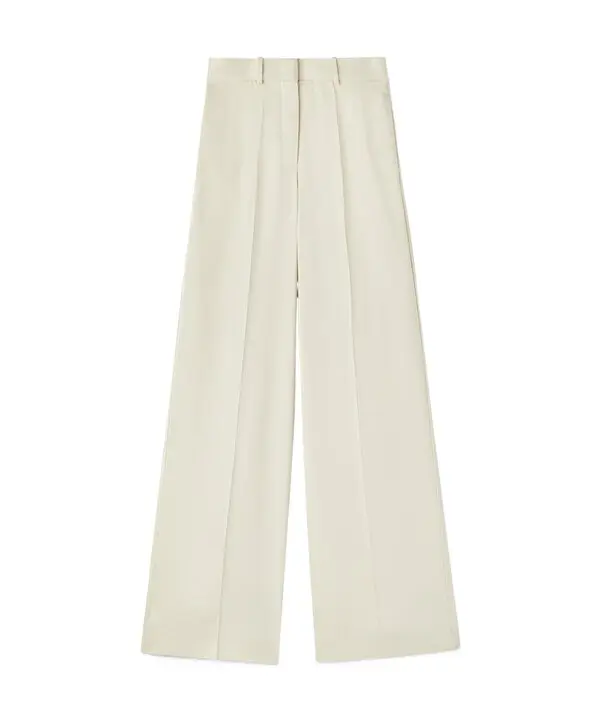 JIL SANDER High-waisted Wide-leg Trousers - White