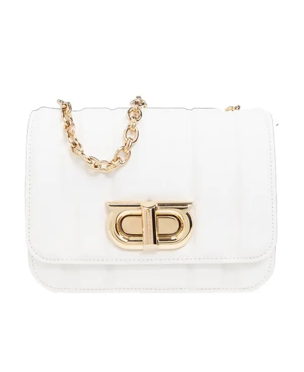FERRAGAMO Logo Buckle Shoulder Bag - White