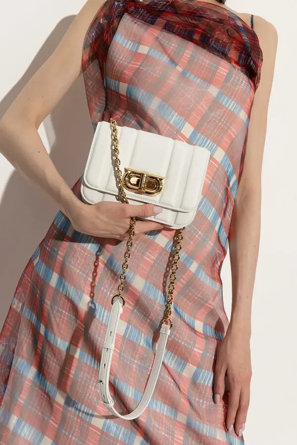 FERRAGAMO Logo Buckle Shoulder Bag