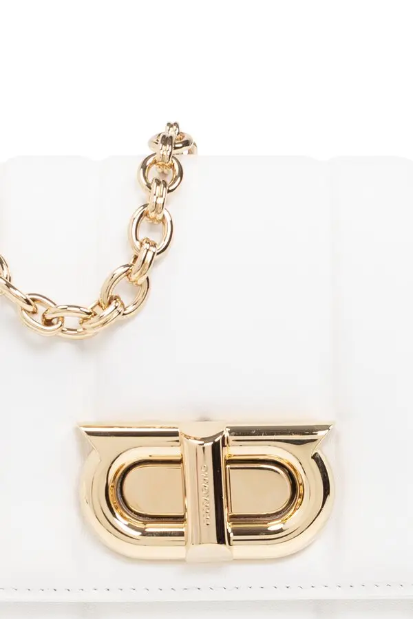 FERRAGAMO Logo Buckle Shoulder Bag