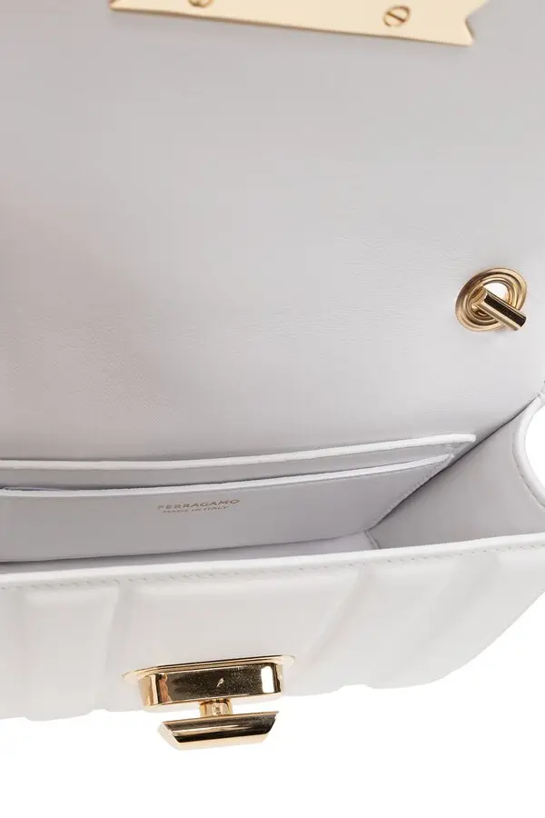 FERRAGAMO Logo Buckle Shoulder Bag