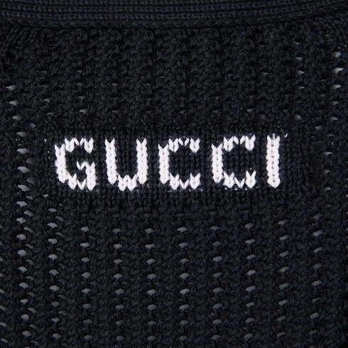 Gucci Logo Embroidered V-neck Cardigan