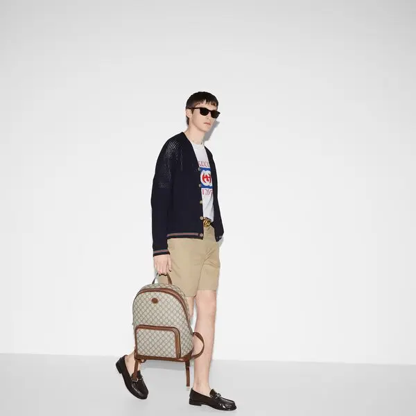 Gucci Logo Embroidered V-neck Cardigan