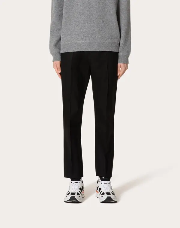 Valentino Garavani Crinkled Drawcord Trousers