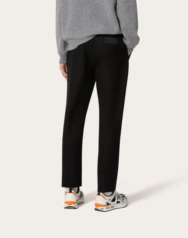 Valentino Garavani Crinkled Drawcord Trousers