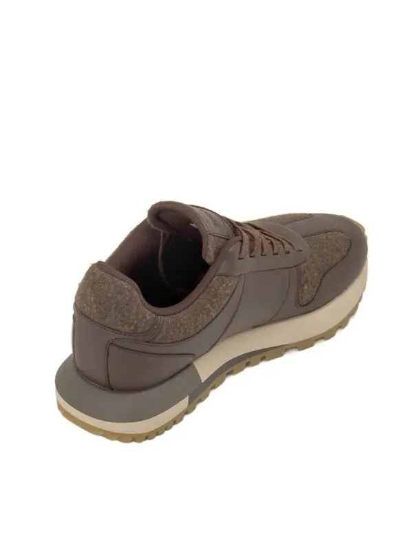 Emporio Armani Panelled Lace-up Sneakers