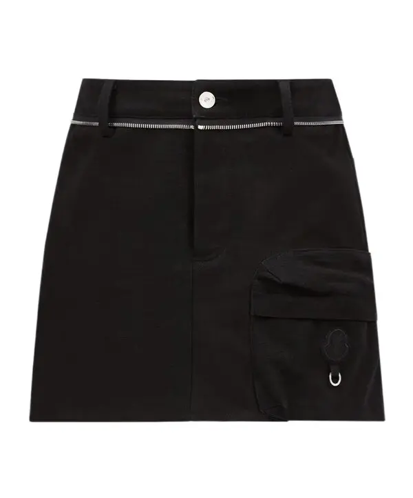 Moncler Cotton Mini Skirt - Black