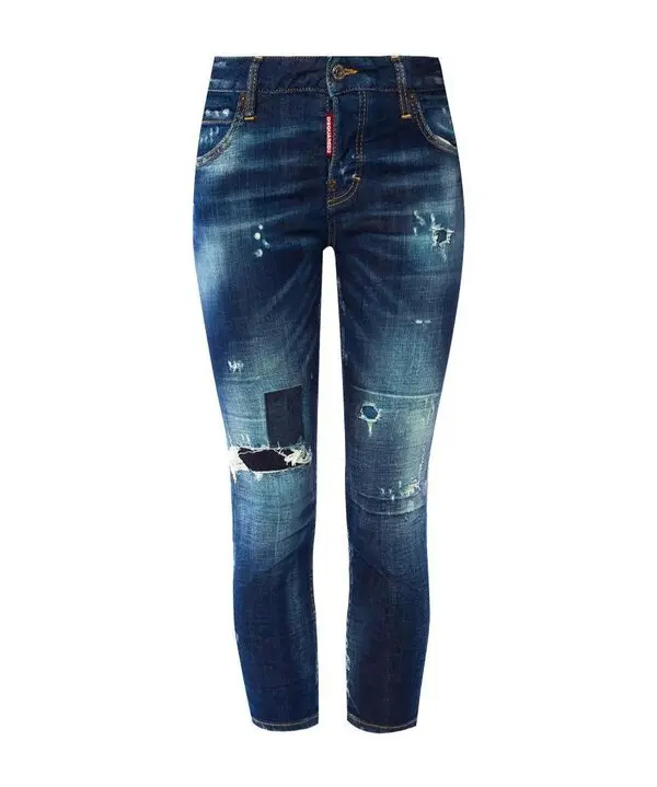 Dsquared2 Pierced Detail Tapered Jeans