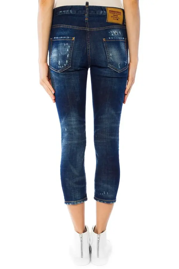 Dsquared2 Pierced Detail Tapered Jeans
