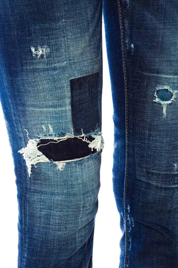 Dsquared2 Pierced Detail Tapered Jeans