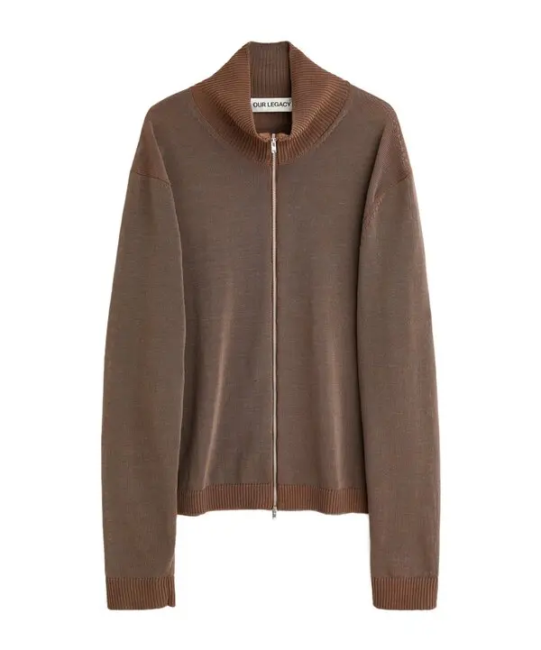 Our Legacy Zip Funnel-neck Knitted Sweater