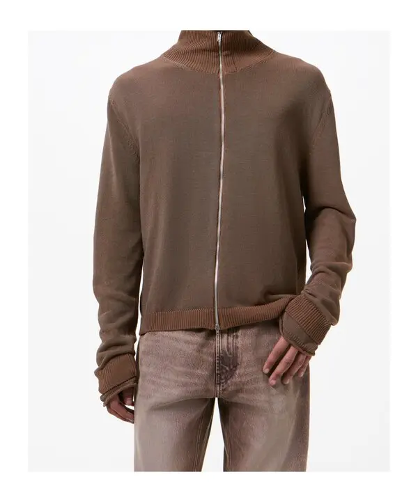 Our Legacy Zip Funnel-neck Knitted Sweater