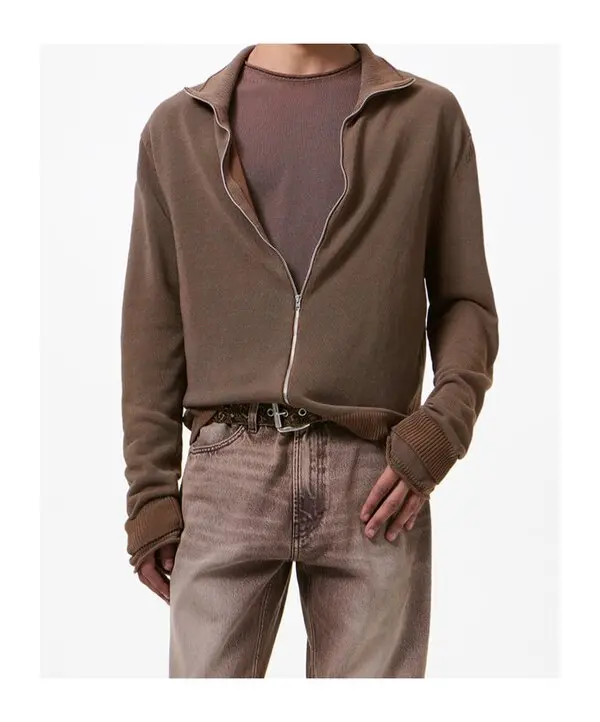 Our Legacy Zip Funnel-neck Knitted Sweater