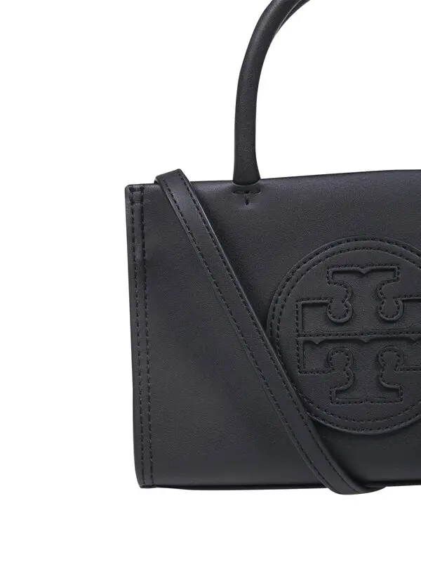 Tory Burch Ella Logo Patch Mini Tote Bag - Black