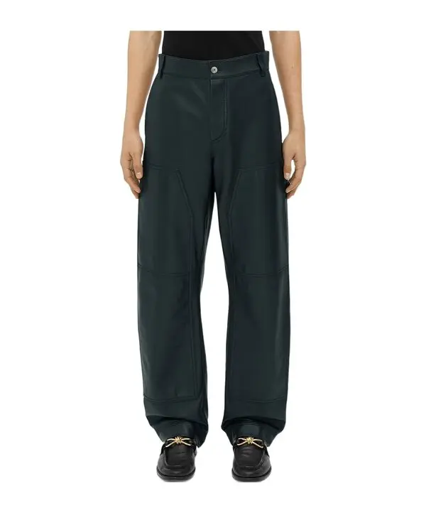 Bottega Veneta Leather Cargo Trousers