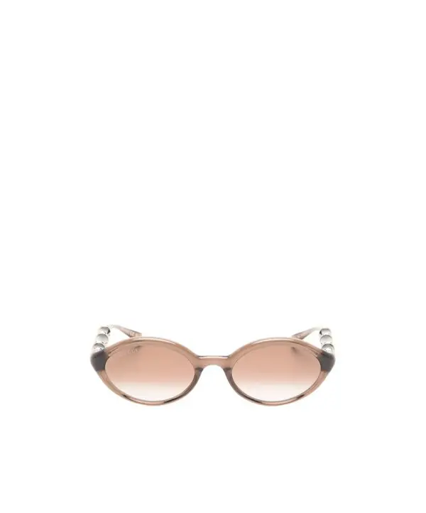 Gucci Oval Frame Sunglasses - Nude