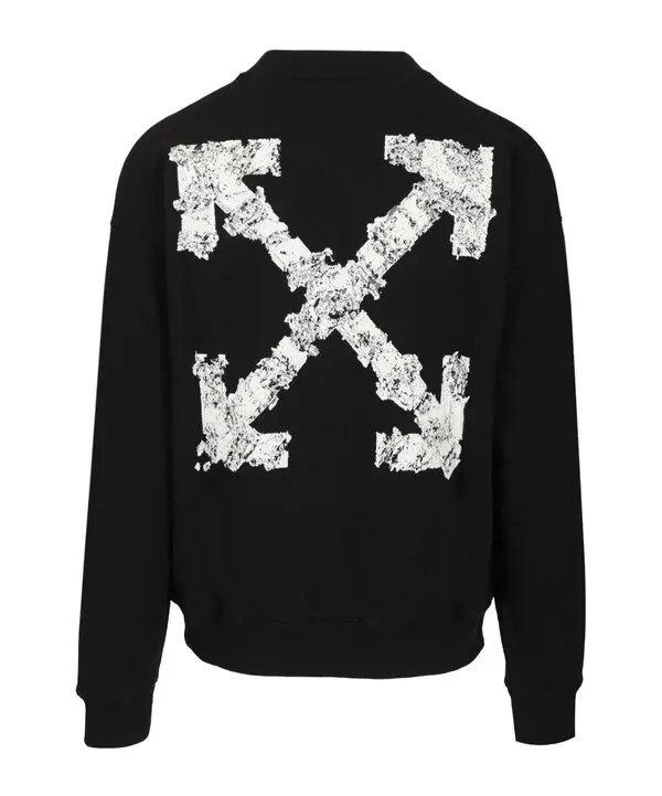 Off-White Heraldic Arrow Crewneck Sweatshirt - Black