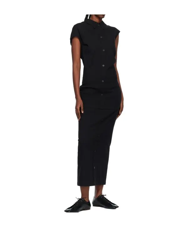 Issey Miyake Button-fastening Short-sleeve Top