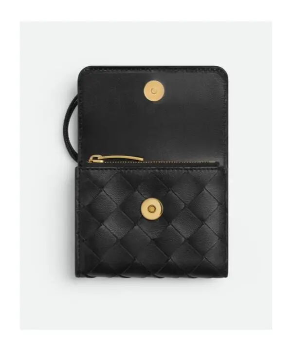 Bottega Veneta Andiamo Tri-fold Zip Wallet