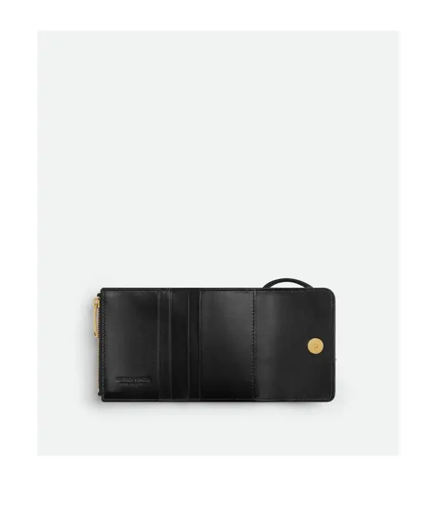 Bottega Veneta Andiamo Tri-fold Zip Wallet