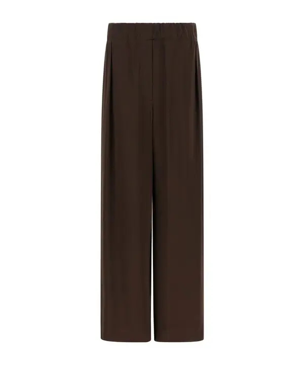 JIL SANDER Wide-leg Elastic Waist Pants - Black