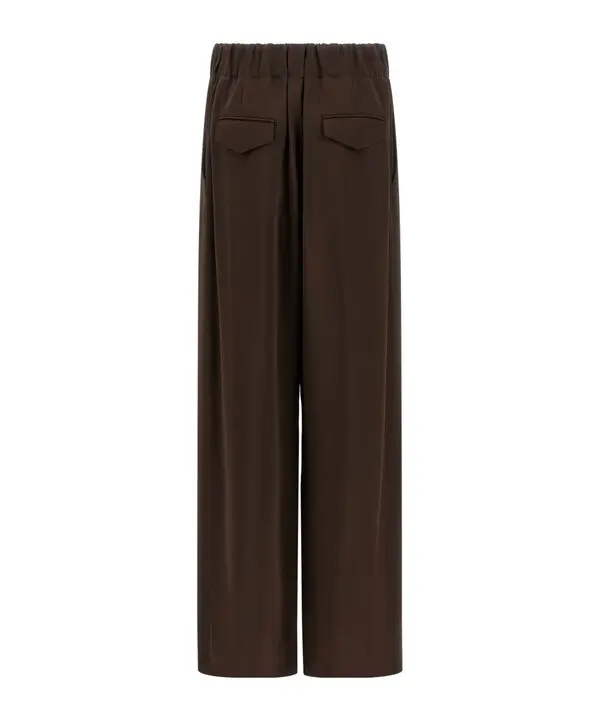 JIL SANDER Wide-leg Elastic Waist Pants - Black