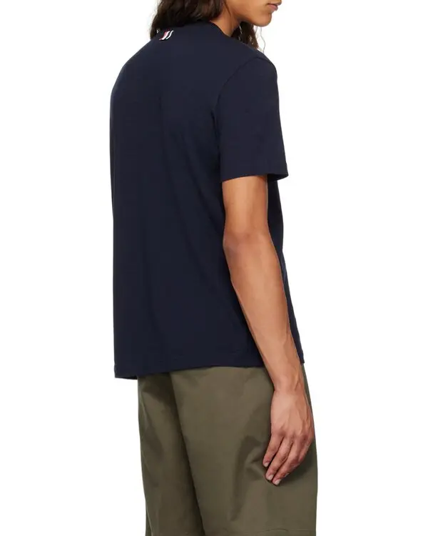 Thom Browne Short-sleeved Crewneck Knitted T-shirt
