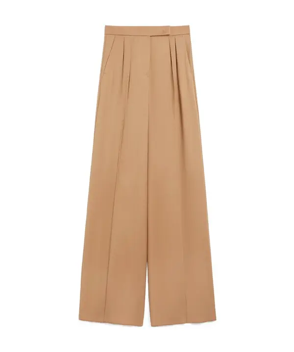 Max Mara Mid-rise Wide-leg Trousers - Camel