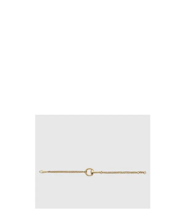Gucci 18k Horsebit Chain Bracelet