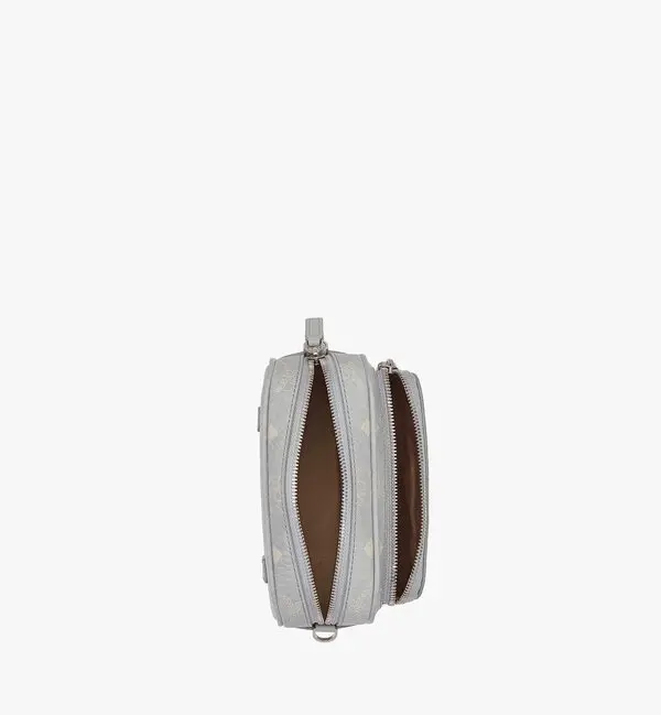 Mcm Logo Zipper Shoulder Bag