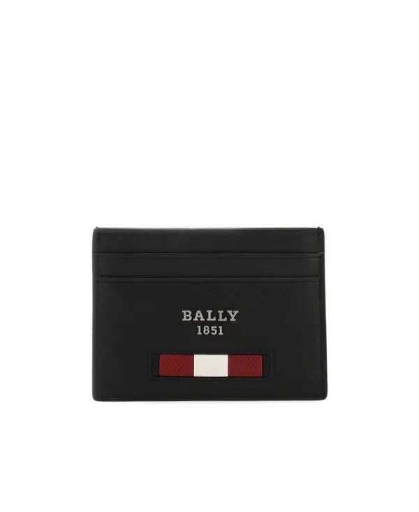 Bally Logo Plaque Cardholder - Black