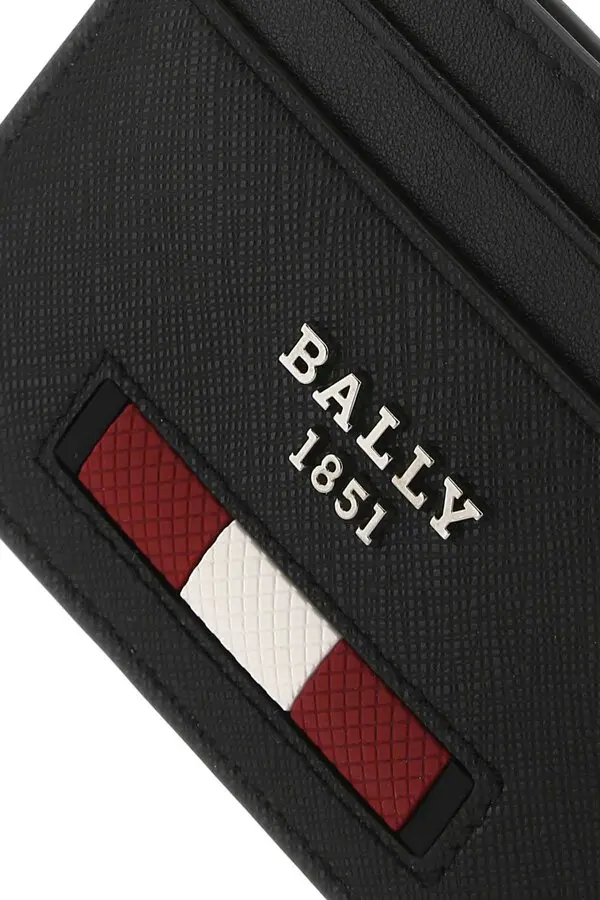 Bally Logo Plaque Cardholder - Black