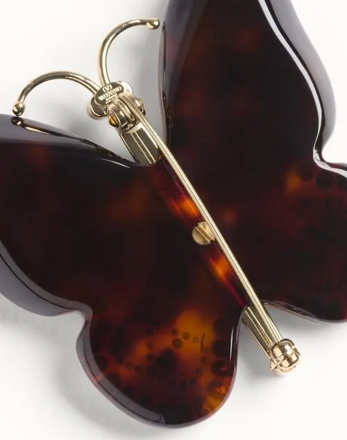 Valentino Garavani Logo Butterfly Brooch