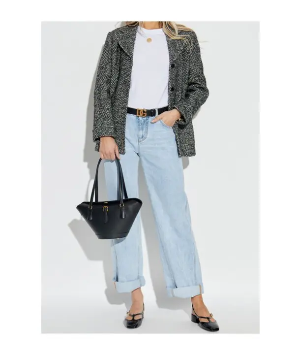 Dolce & Gabbana Textured Flap-pocket Tweed Jacket