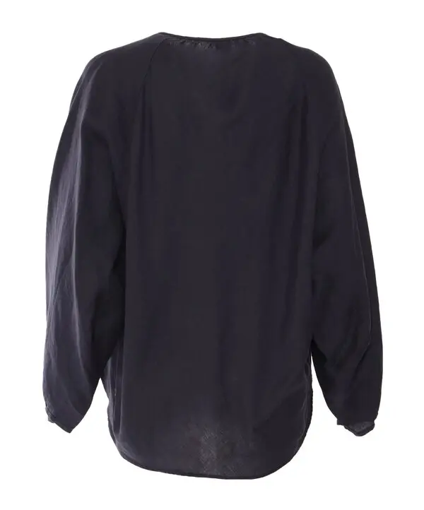 Aspesi Lace-up Detail Long Sleeve Top