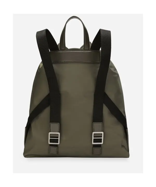 Dolce & Gabbana Logo Printed Drawstring Backpack - Green