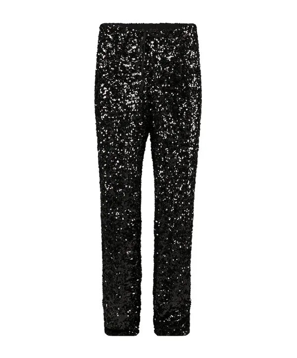 Dries Van Noten Embellished Sequin Loose Waist Pants