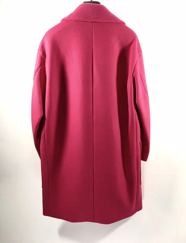 Max Mara Long Sleeved Lapel Coat - Pink