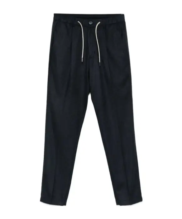 Herno Pleated Drawstring Pants - Black