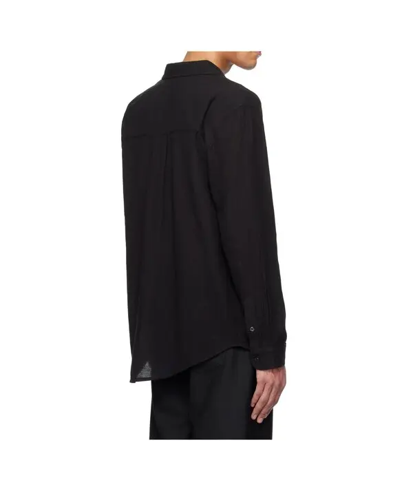 Séfr Leo Lightweight Voile Shirt - Black