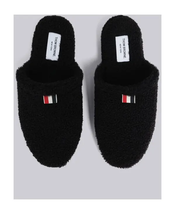 Thom Browne Rwb Grosgrain Tab Slip-on Slippers