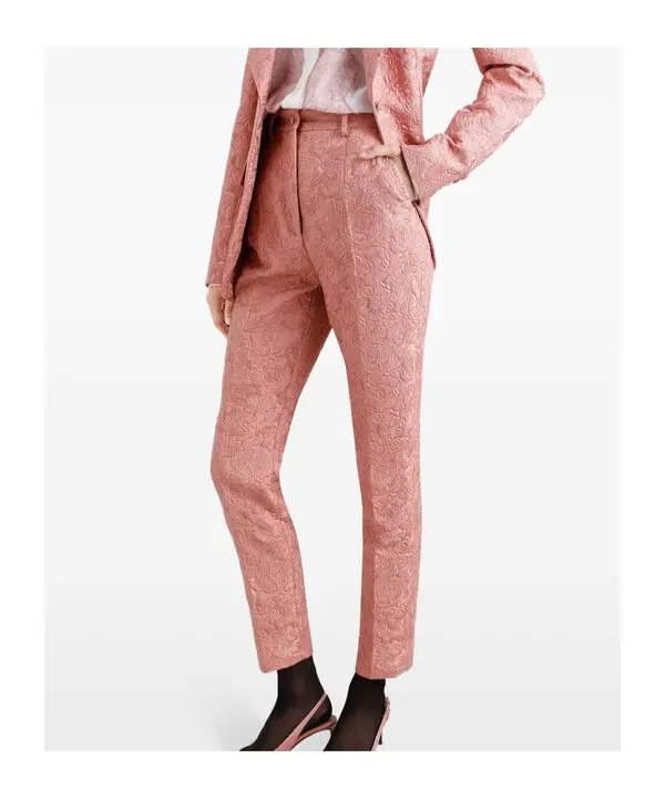 Dolce & Gabbana Tailored Floral Jacquard Pants