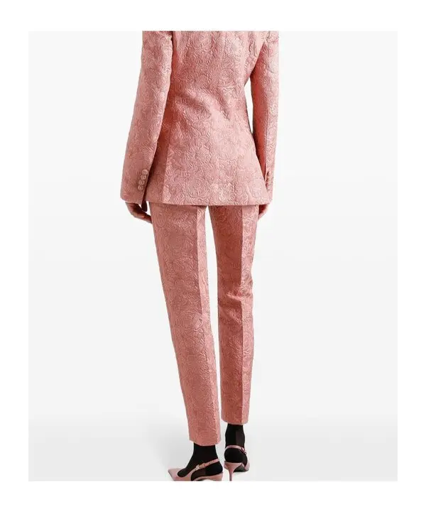 Dolce & Gabbana Tailored Floral Jacquard Pants