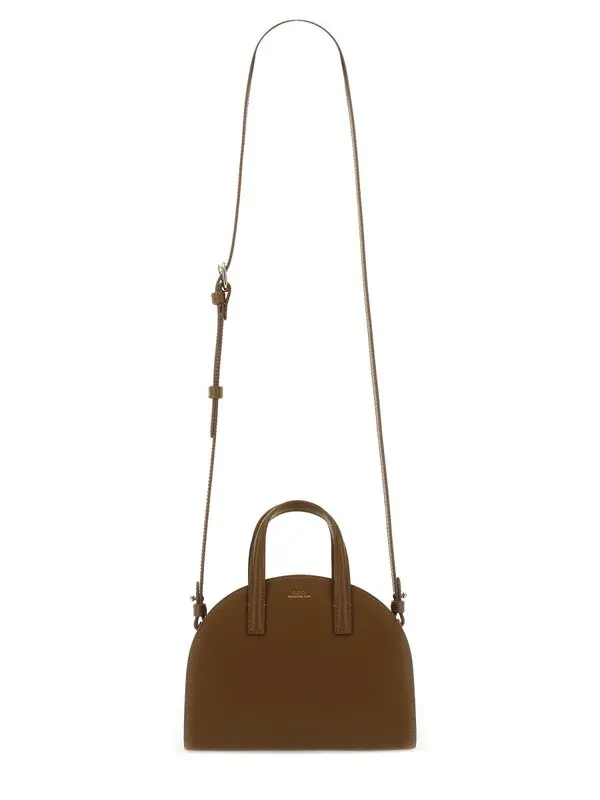 A.p.c. Demi Lune Small Tote Bag - Brown