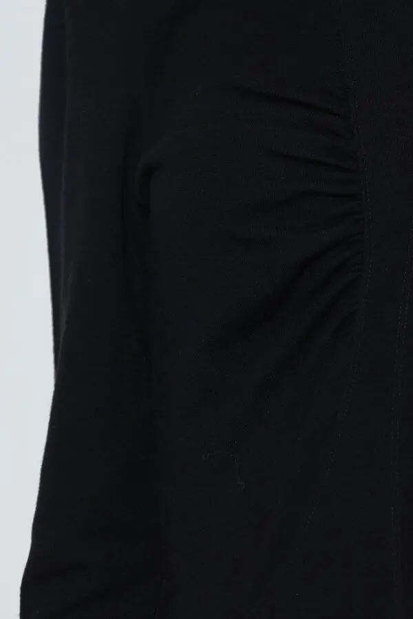 Isabel Marant Étoile Devane Gathered Asymmetric Knitted Dress - Black