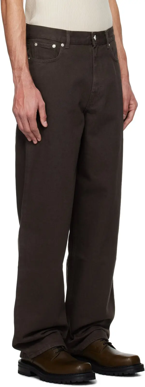 Séfr Wide Leg Jeans - Brown