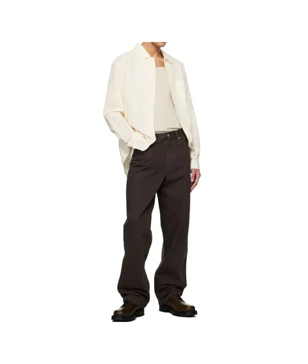 Séfr Wide Leg Jeans - Brown
