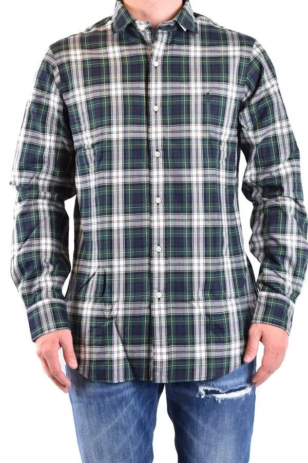 Polo Ralph Lauren Oxford Plaid Cotton Shirt - Gray