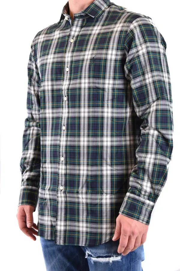 Polo Ralph Lauren Oxford Plaid Cotton Shirt - Gray